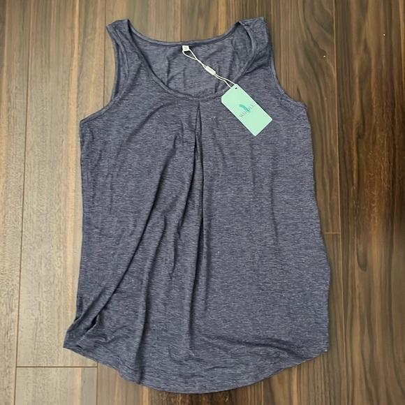 Wiholl | Tops | Comfy Blue Tank | Poshmark